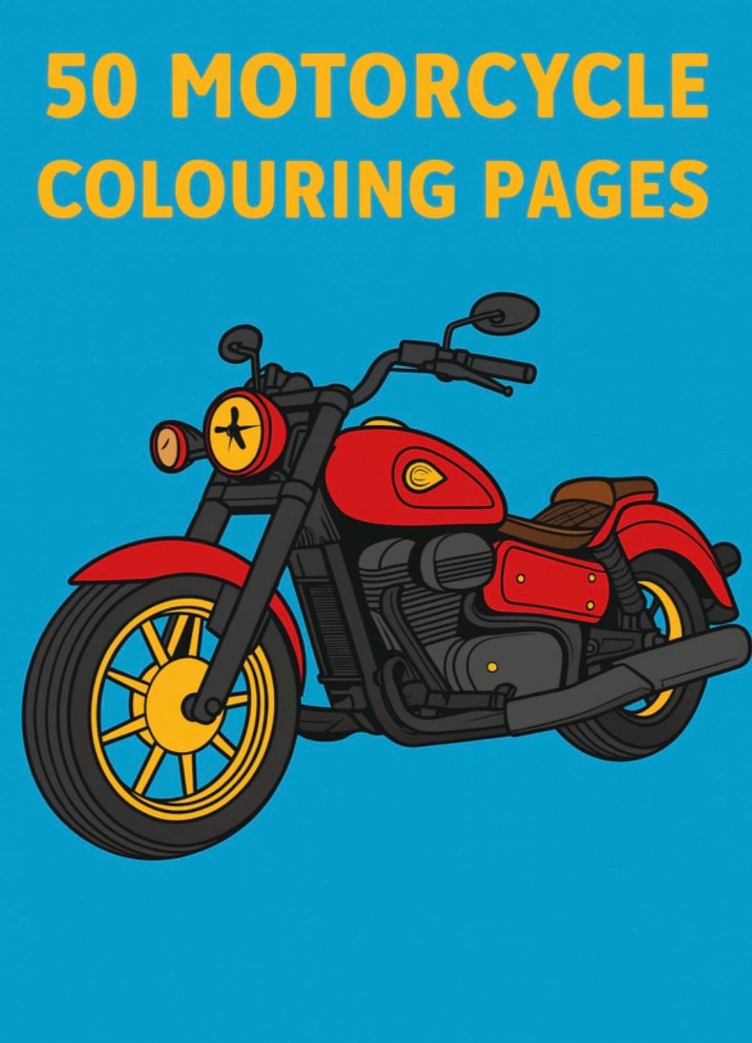 50 Motorcycle Colouring Pages | Digital Download | Printable PDF for ...