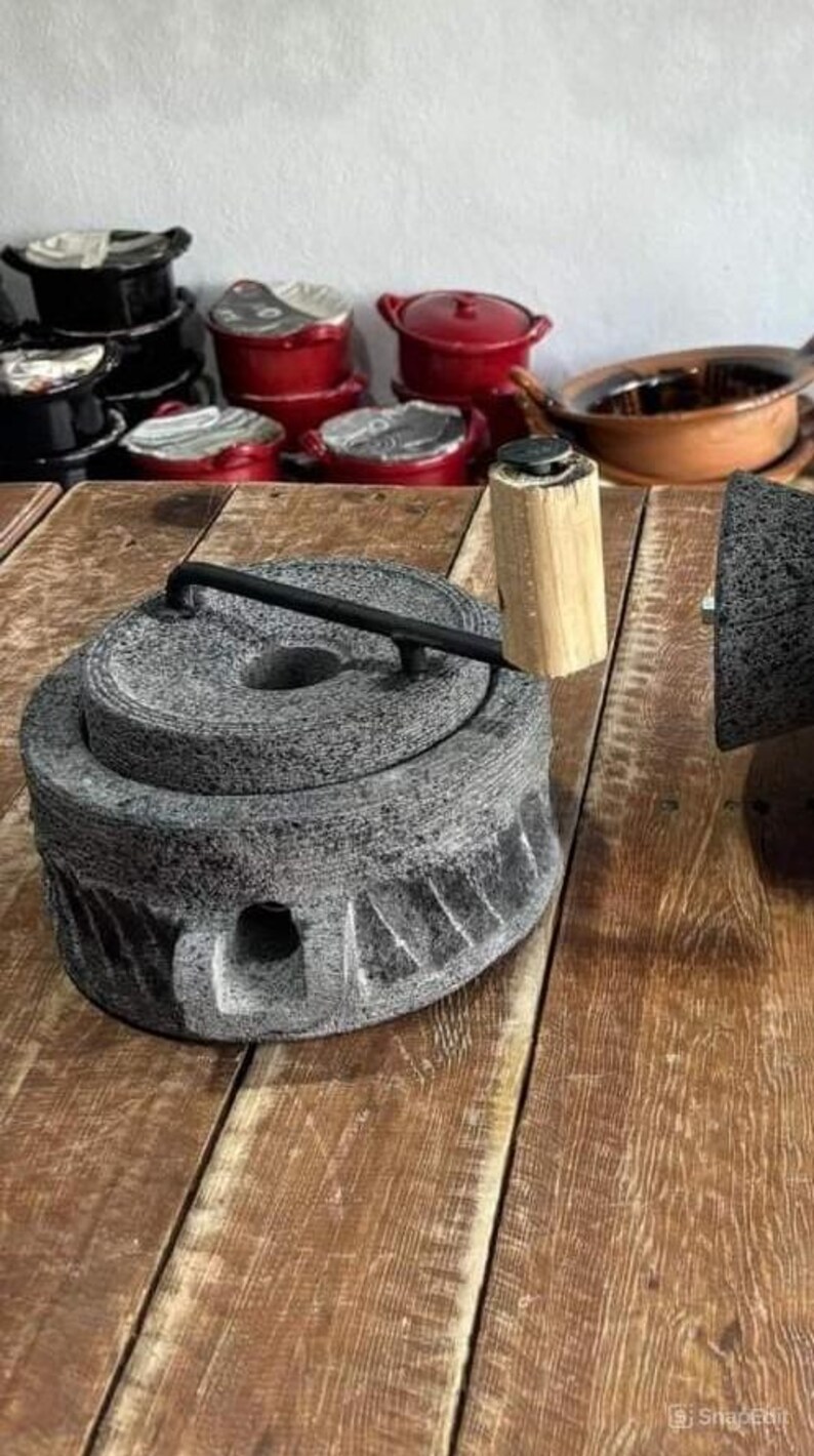 Beautiful Mill Made of Volcanic Stone - Etsy Canada