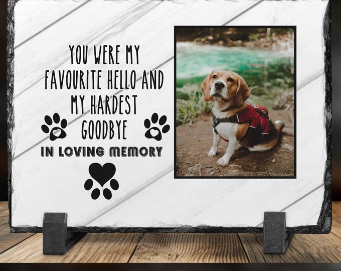 Pet Memorial Photo Gift - Perfect for Dog Memorials, Cat Memorials, and ...