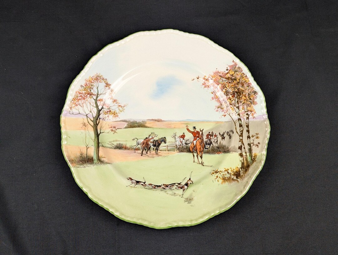 Royal Doulton Fox Hunting Plate - Etsy