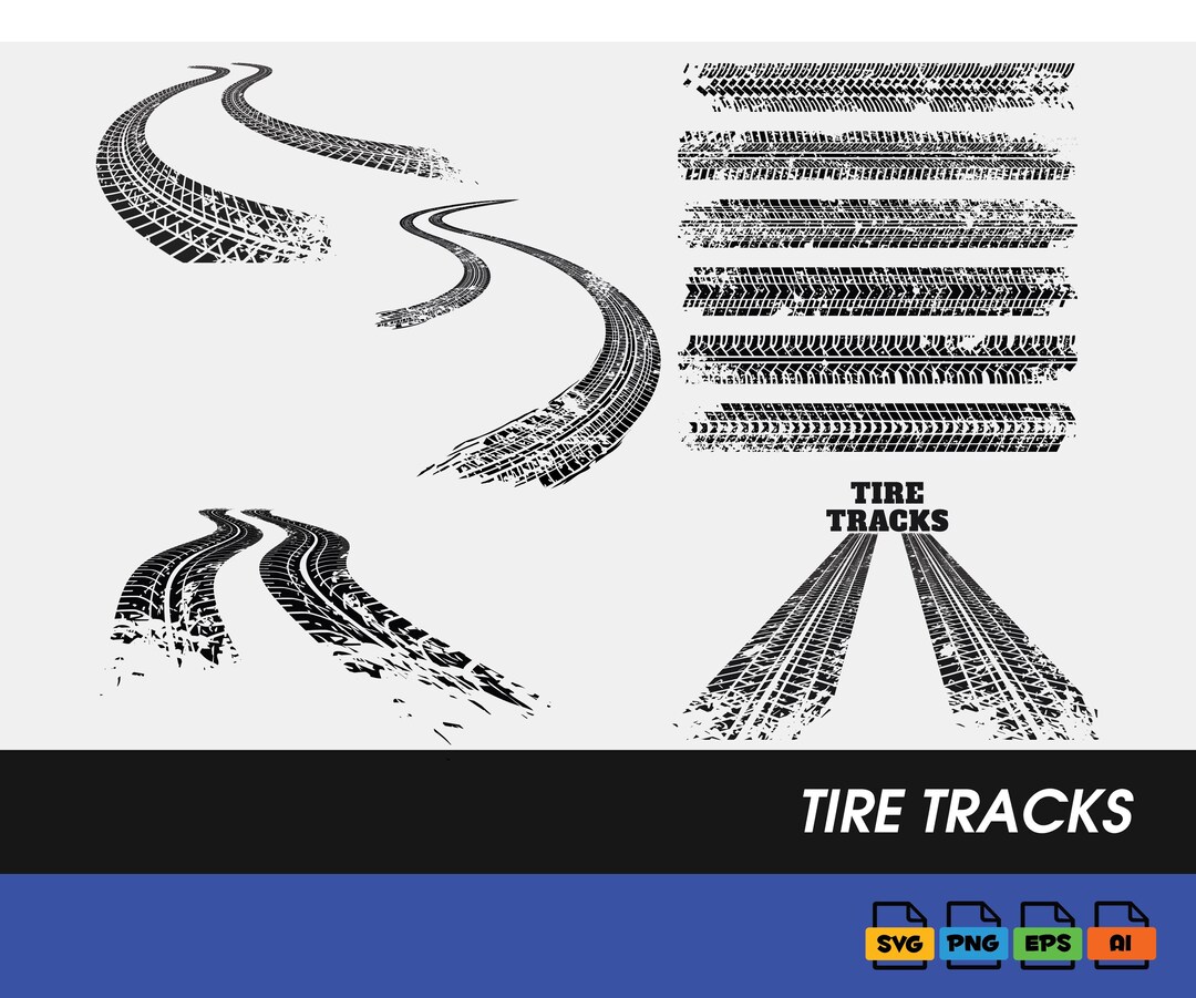 Tire Tracks SVG and PNG Files Ready to Use for Cricut - Etsy Australia