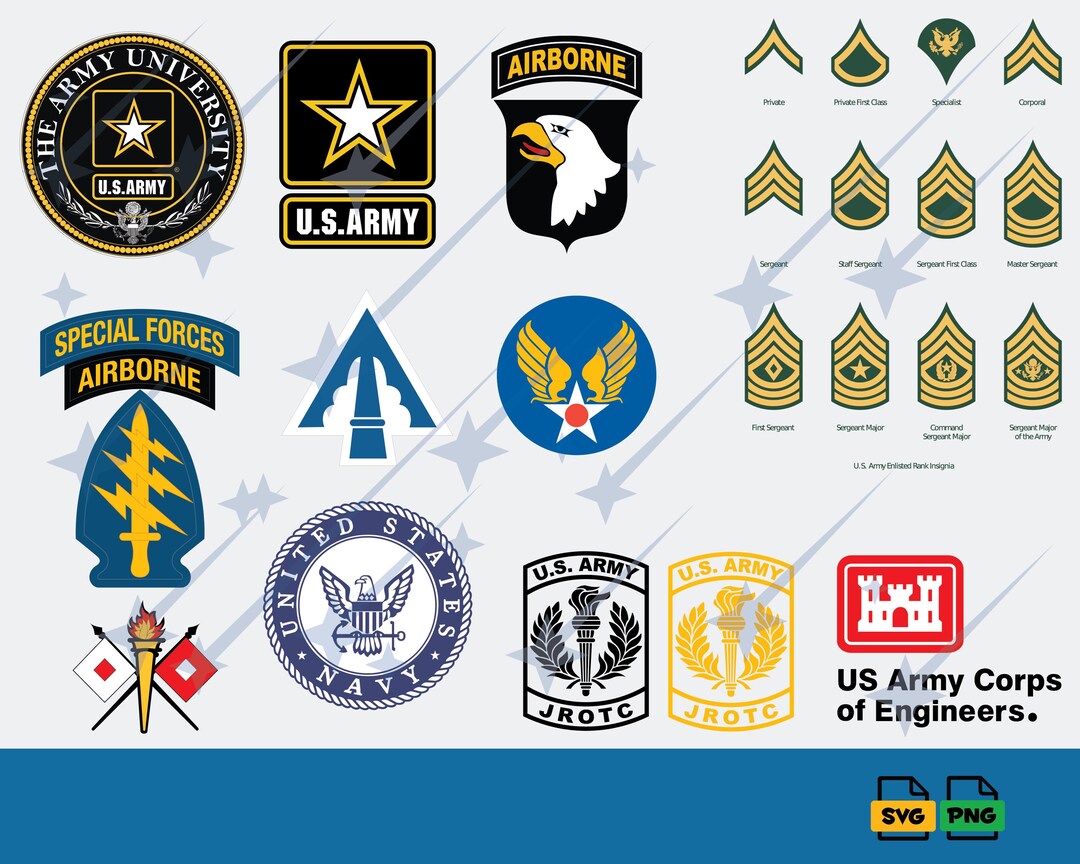 ARMY SVG and PNG Files Ready to Use for Cricut - Etsy