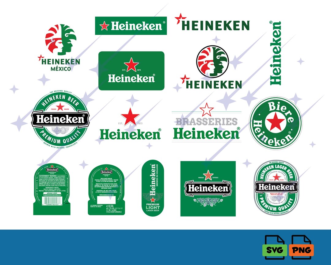 HEINEKEN SVG and PNG Files Font File Ready to Use for Cricut - Etsy ...