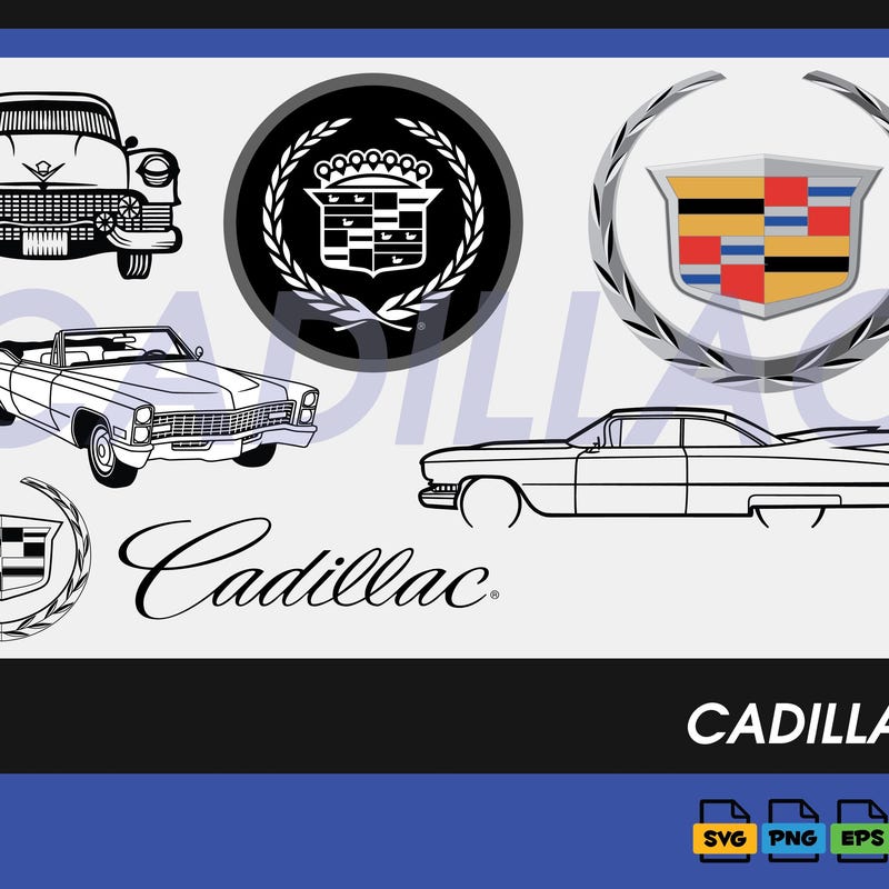Cadillac Logo Svg - Etsy