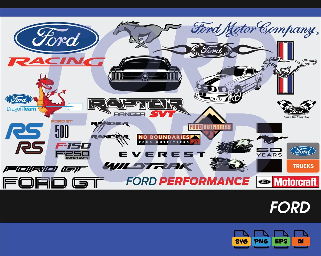 Ford SVG and PNG Files Ready to Use for Cricut - Etsy Australia