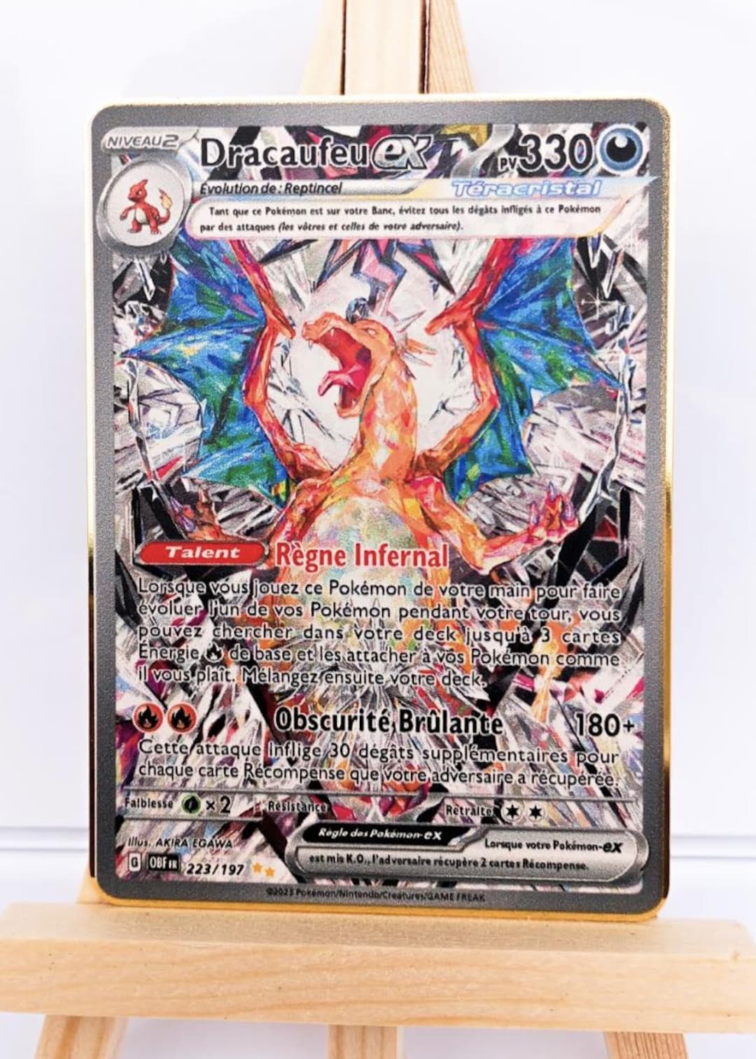 Pokémon Card Charizard EX Infernal Reign - Obsedian Flames - Gold ...