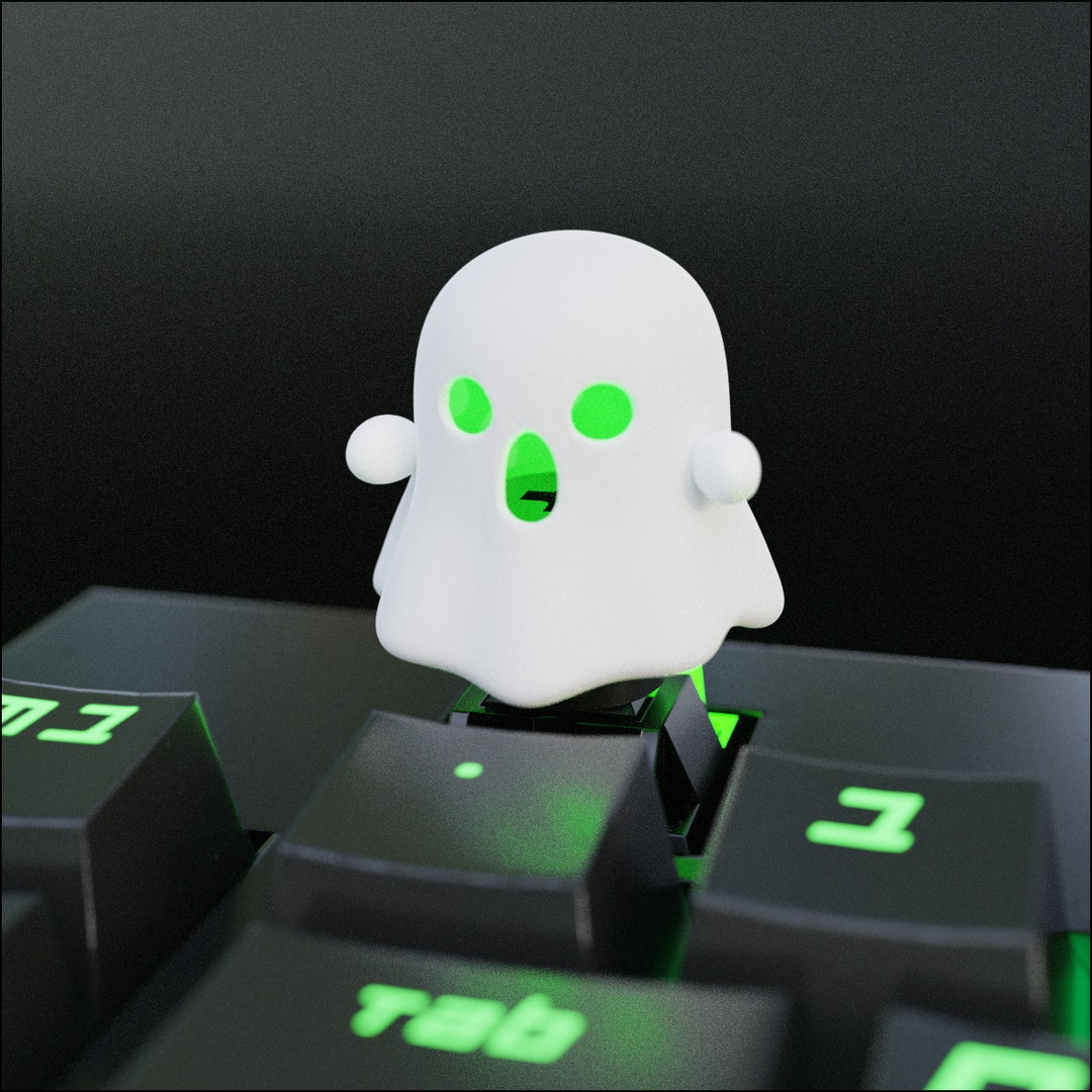 Glowing Little Ghost Artisan Keycap for MX Style Keyboards - Etsy