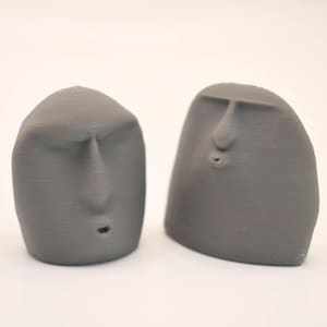 Ooo Rocks | Cute Meme Decor, 3D Printed Moai Head Rock Statues, Cute ...