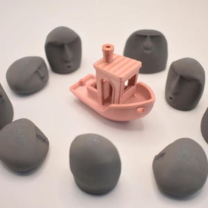 Ooo Rocks | Cute Meme Decor, 3D Printed Moai Head Rock Statues, Cute ...