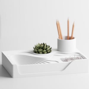 Custom Multi-layer Topographic Desk Organizer Tray Set | Serene Home ...