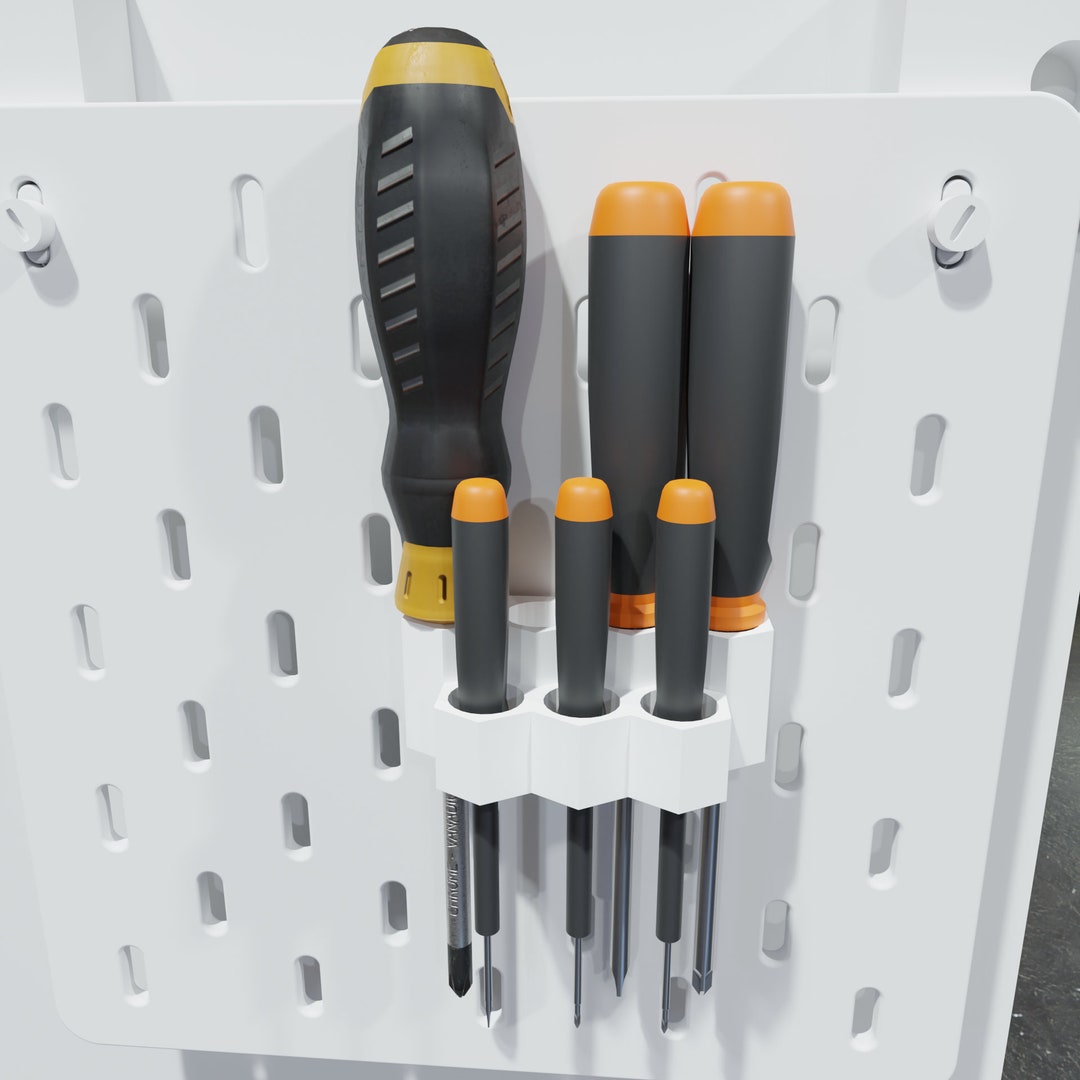 Peg Board Precision Screwdriver Holders IKEA Skadis Pegboard Skadis ...