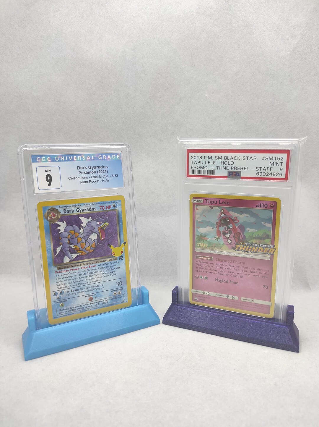 Custom CGC SGC PSA Graded Card Slab Display Stand | Thick Trading Card ...