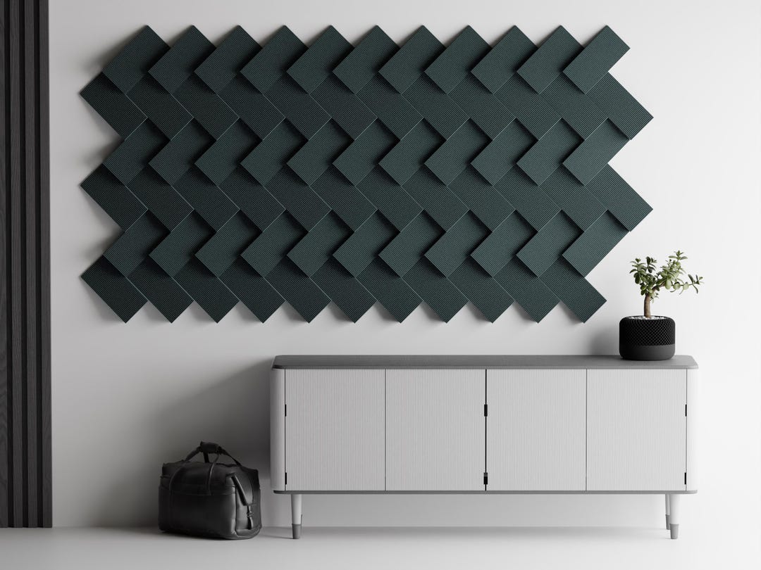 Custom Panel Wedge 3D Wall Art - Luxury Wall Sculptural Decor, Custom ...