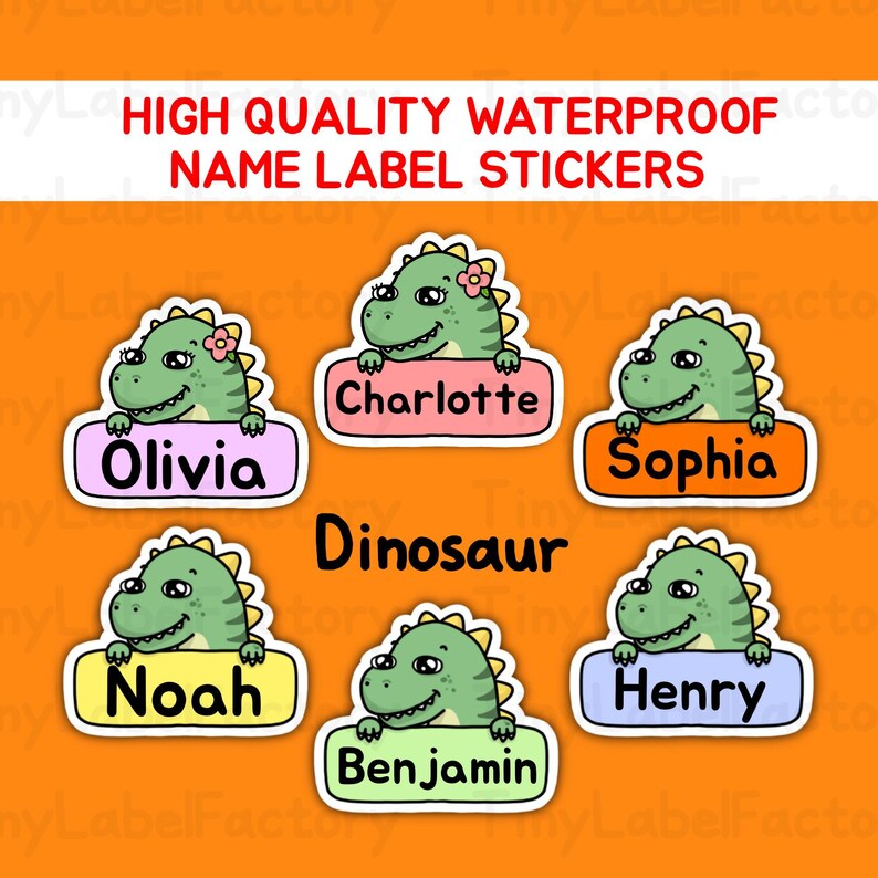 Daycare Waterproof Name Labels Kids Name Tags School Supply Stickers ...