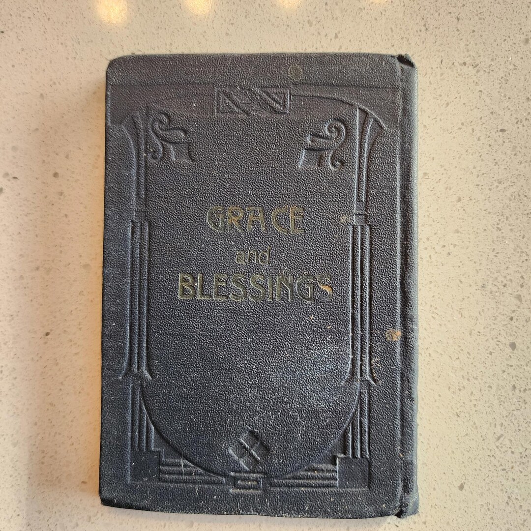 Grace & Blessings Antique Jewish Song Book- Benedictions of Kindling ...
