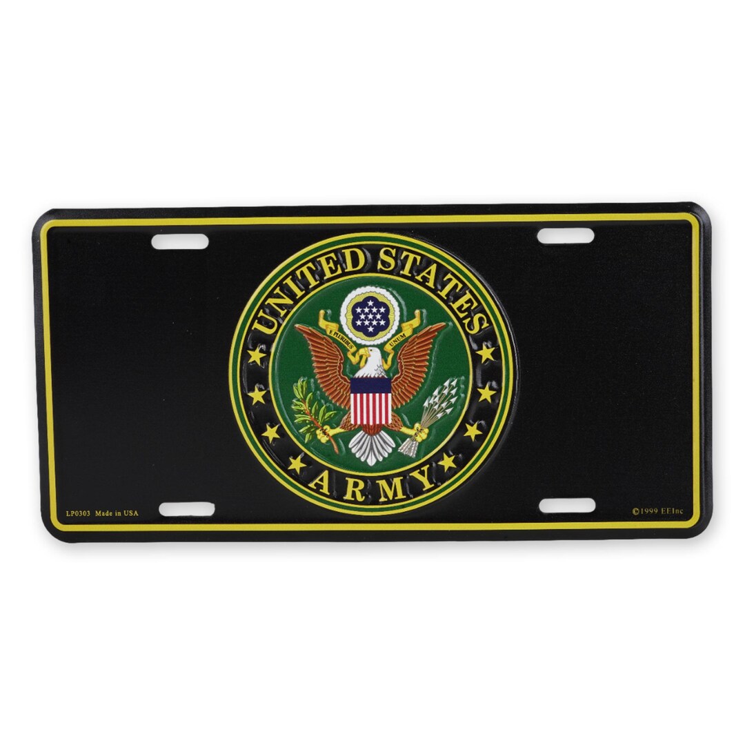 License Plate for US Army | Standard Size 6" X 12", Cars, Suvs, Trucks ...