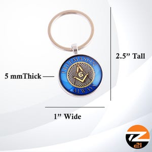 Freemason Always, Masonic Keyring Masonic Symbolic, Perfect for ...