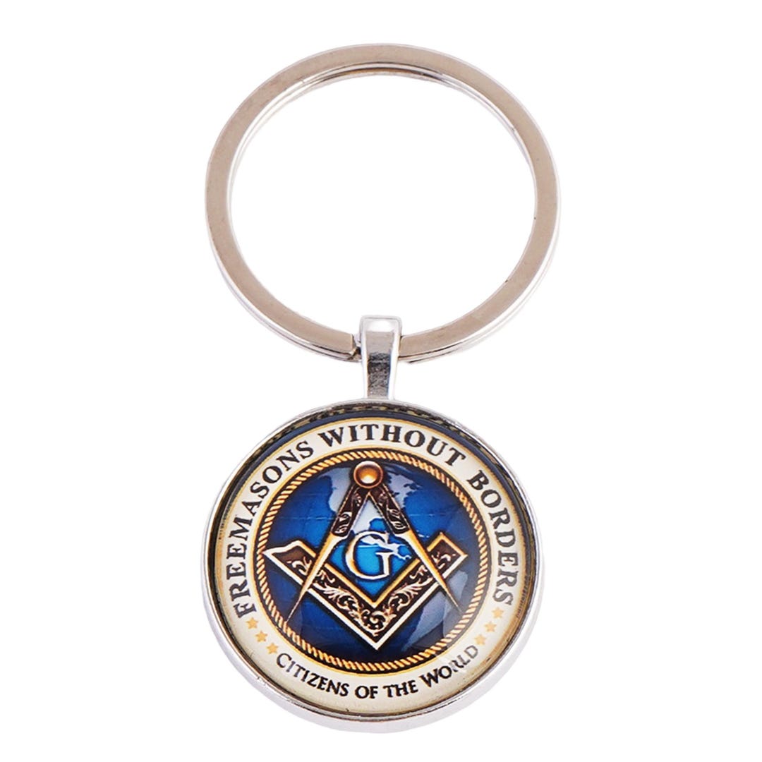 Freemasons Without Borders Masonic Keyring Masonic Symbolic, Perfect ...