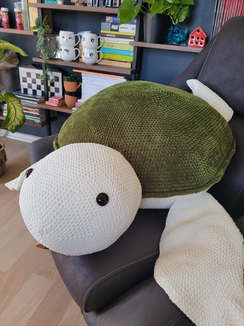 PREORDER Giant Sea Turtle Turtilla Crochet Plushie Amigurumi Huge ...