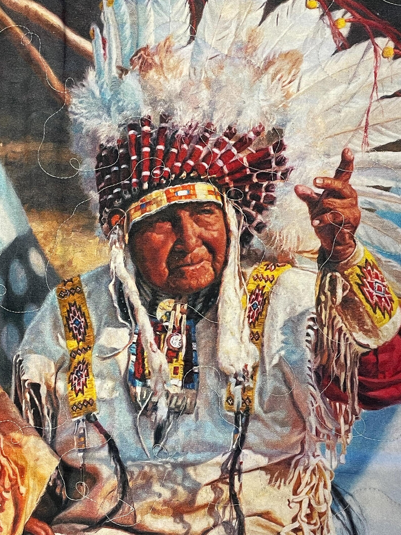 Native American Storyteller Couch Quilt - Etsy