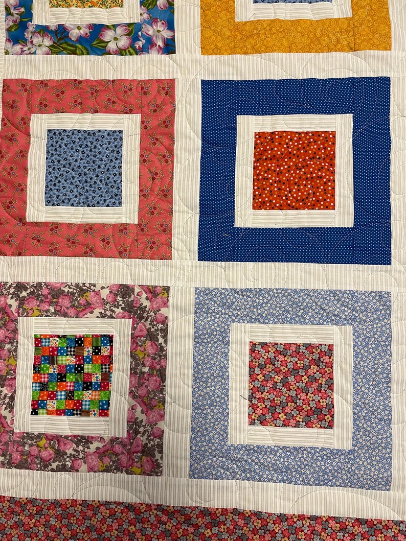 Handmade Spring Colors Couch Quilt - Etsy