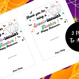 Editable Halloween Tags , Printable Gift Card Tag , 4.5x6 Gift Card ...