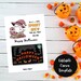 Editable Halloween Tags , Printable Gift Card Tag , 4.5x6 Gift Card ...