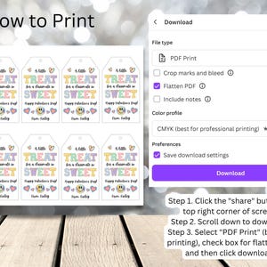 Trendy Pastel Valentines Day Favor Gift Tags| Preppy Classmate Gift ...