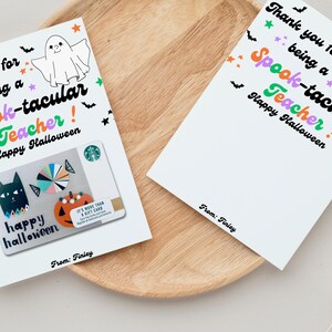 Editable Halloween Tags , Printable Gift Card Tag , 4.5x6 Gift Card ...