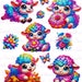Rainbow Sheep Element Sheet PNG Digital Download for UVDTF, DTF or ...