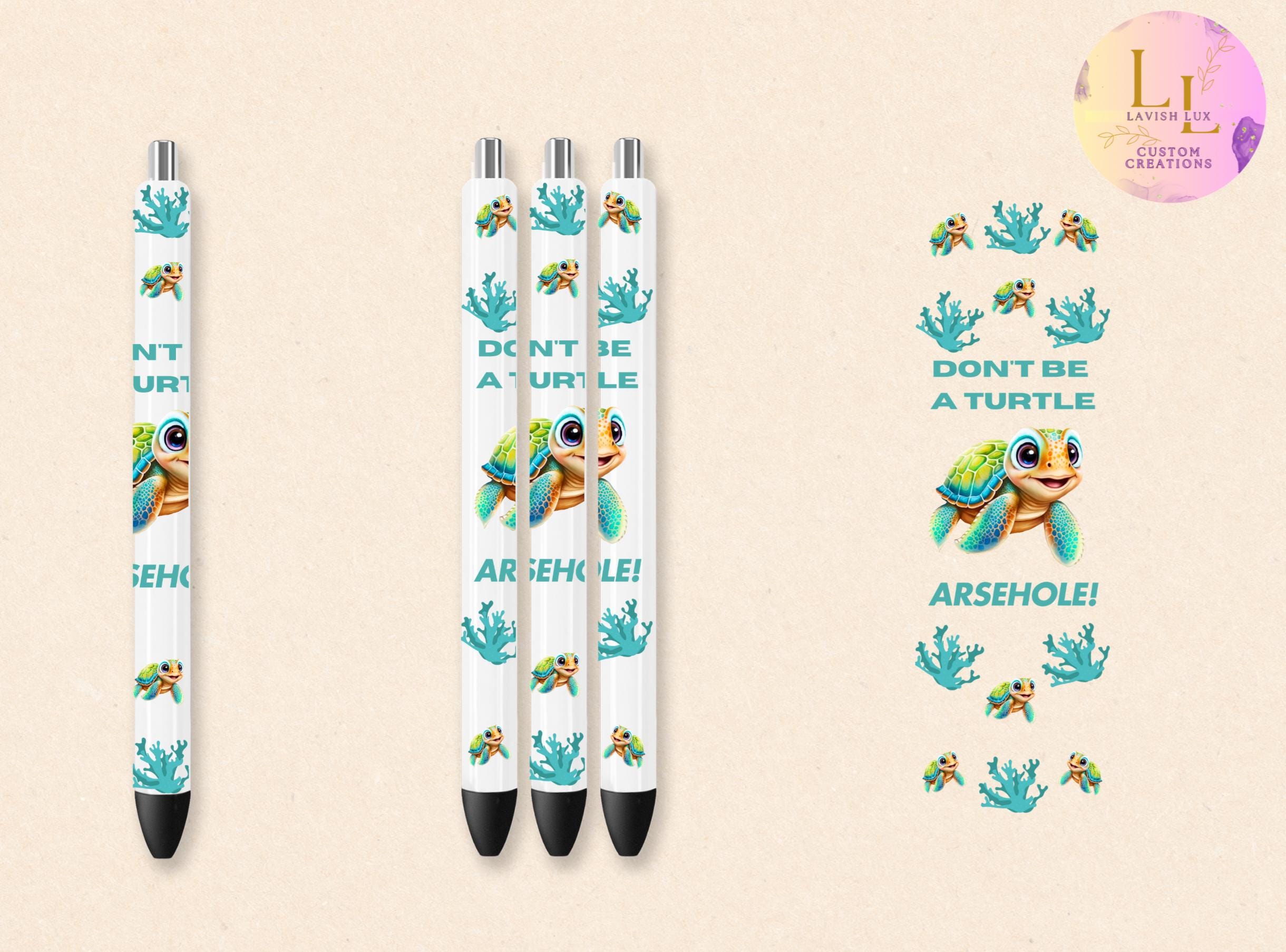 Set of 4 Funny Curse Word Pen Wraps Digital PNG Download 1.5" X 4.75 ...