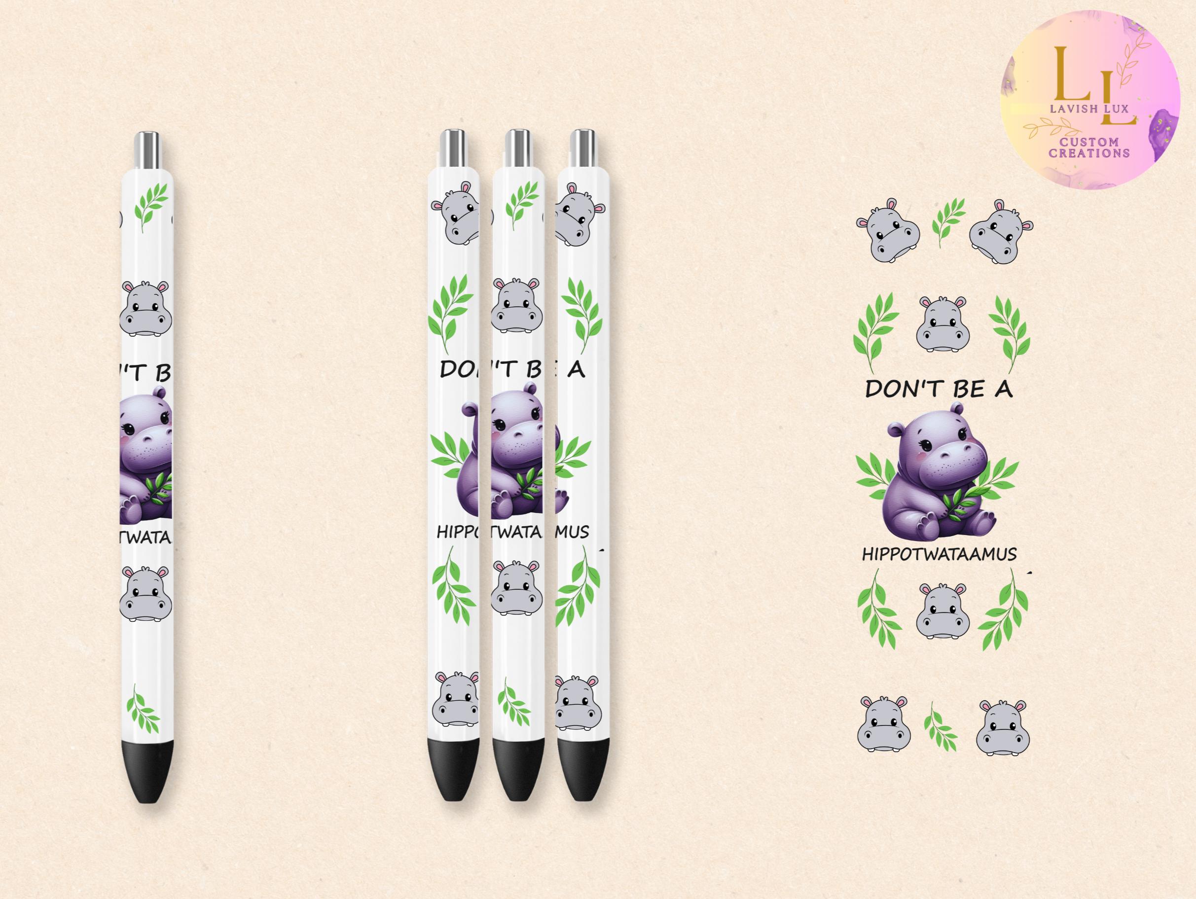 Set of 4 Funny Curse Word Pen Wraps Digital PNG Download 1.5" X 4.75 ...