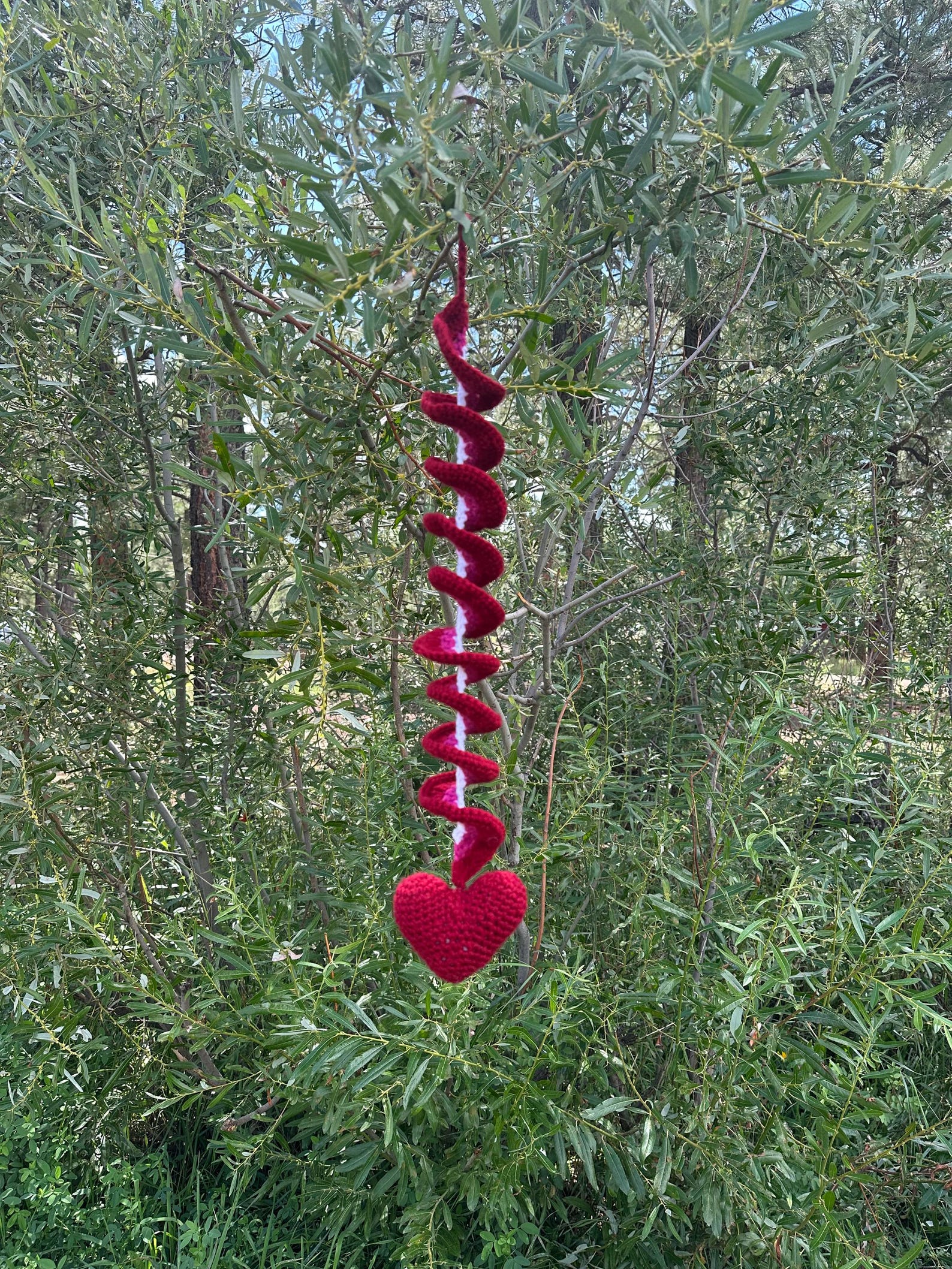 Crocheted Wind Spinner Hanging Ornament - Etsy
