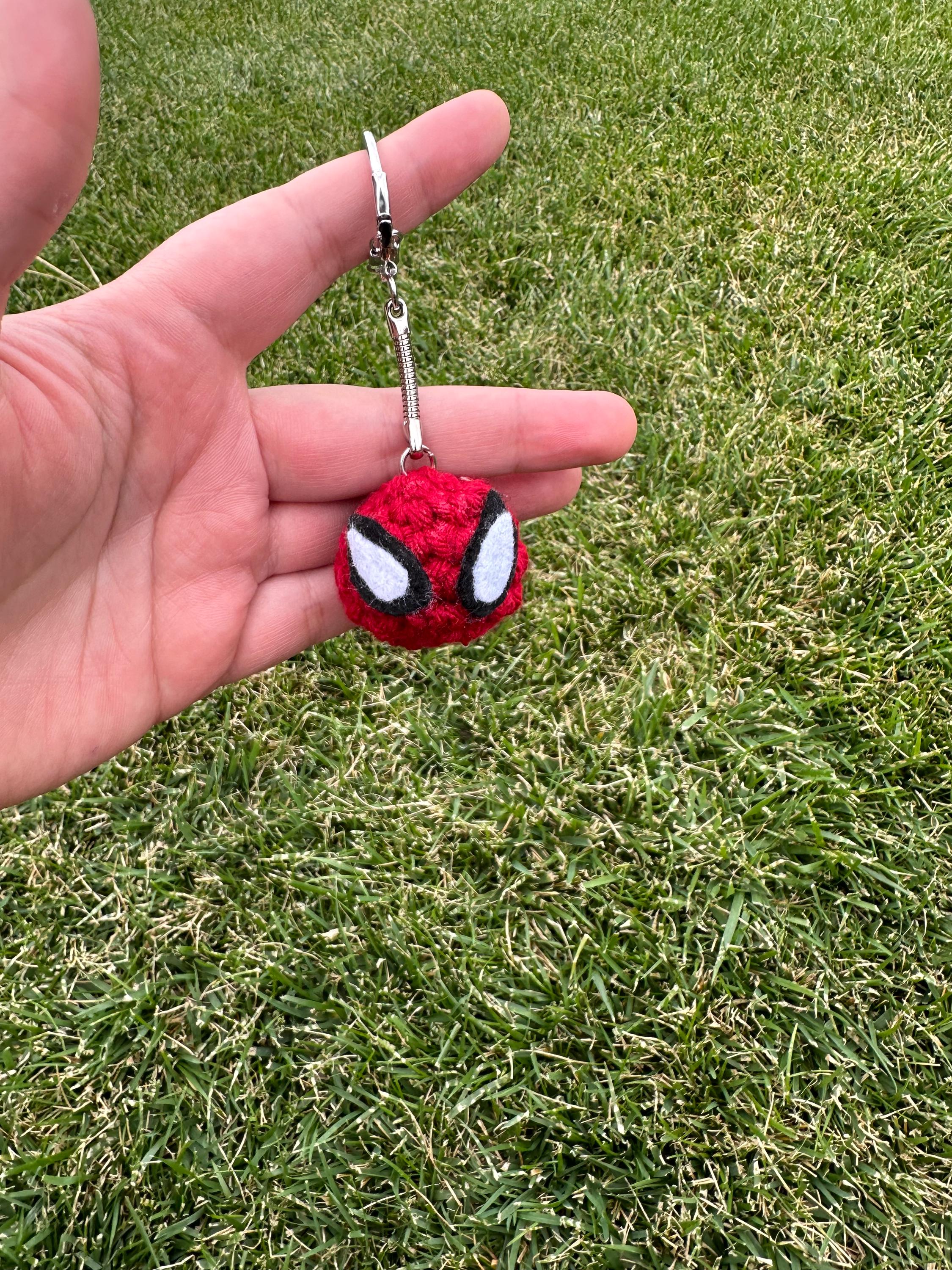 Spider-man Keychain Crochet - Etsy