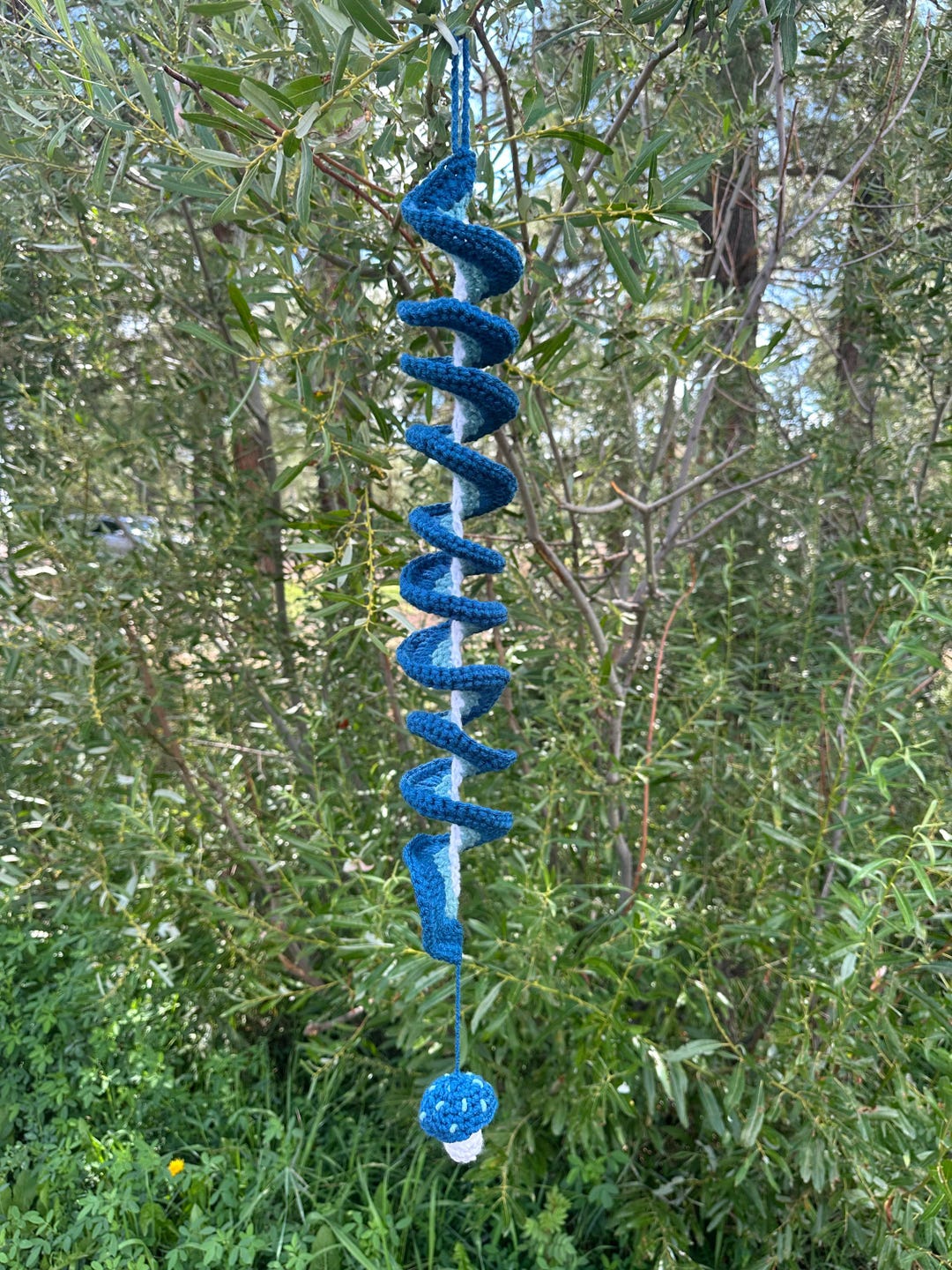 Crocheted Wind Spinner Hanging Ornament - Etsy