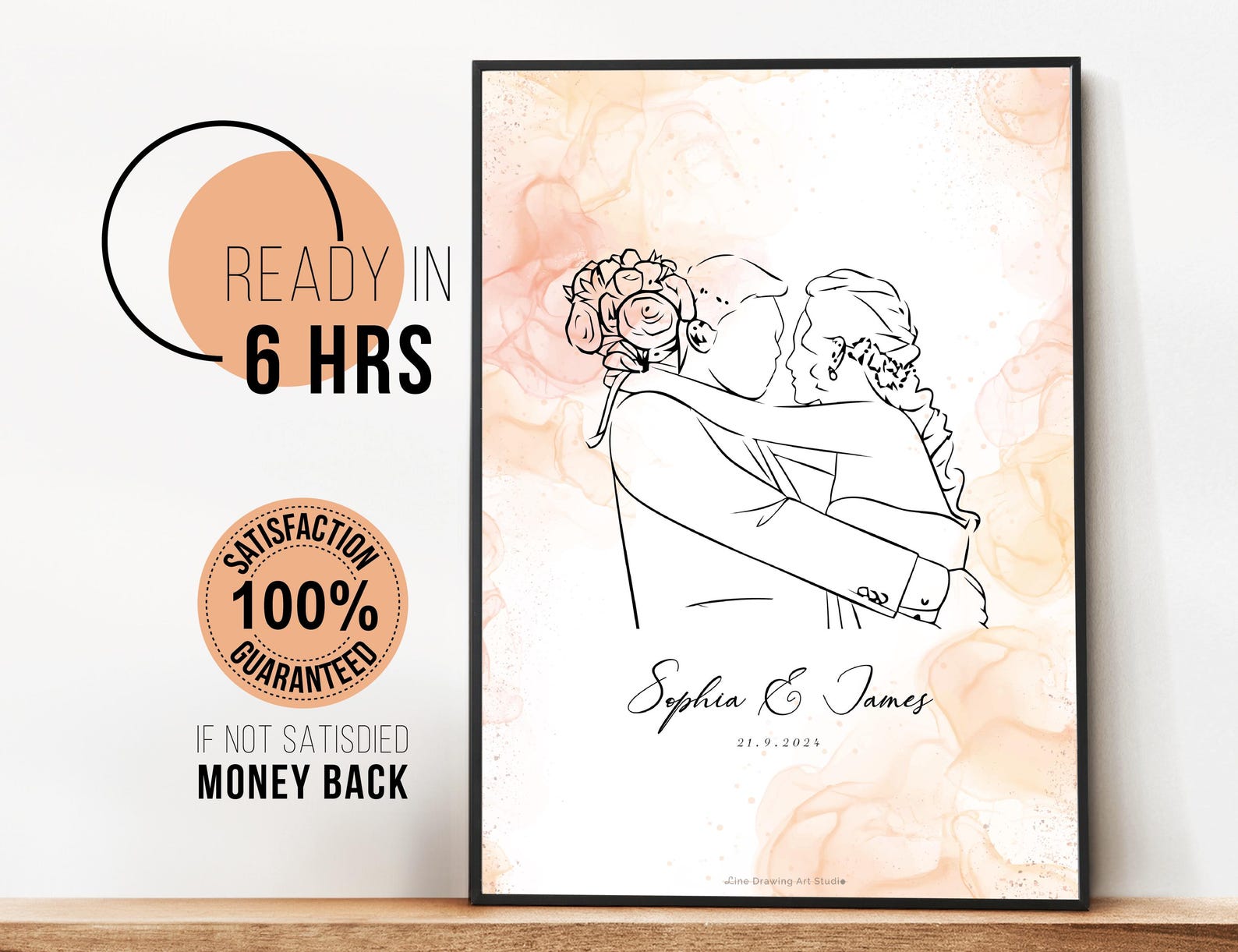 Custom One Line Drawing, Personalized Drawing, Drawing Gift for Him ...