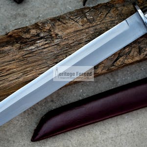 SHORT TANTO /12 Inches Long Blade Hand Forged Tanto Knife/leaf Spring ...