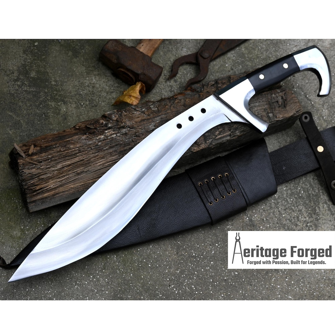 KUKRI MACHETE / Large Jungle Machete/ 16 Inches Long Blade Heavy Duties ...
