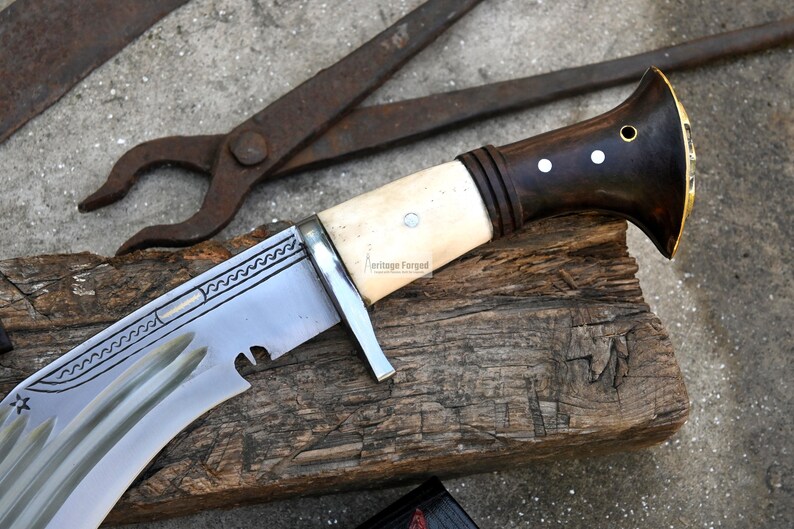 CHIRRA KHUKURI / Large Kukri Machete/ 12 Inches Long Blade Heavy Duties ...