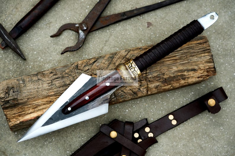 HUNTING SPEAR / Hand Forged Spear /short Handle Spear/ Throwing Spear ...