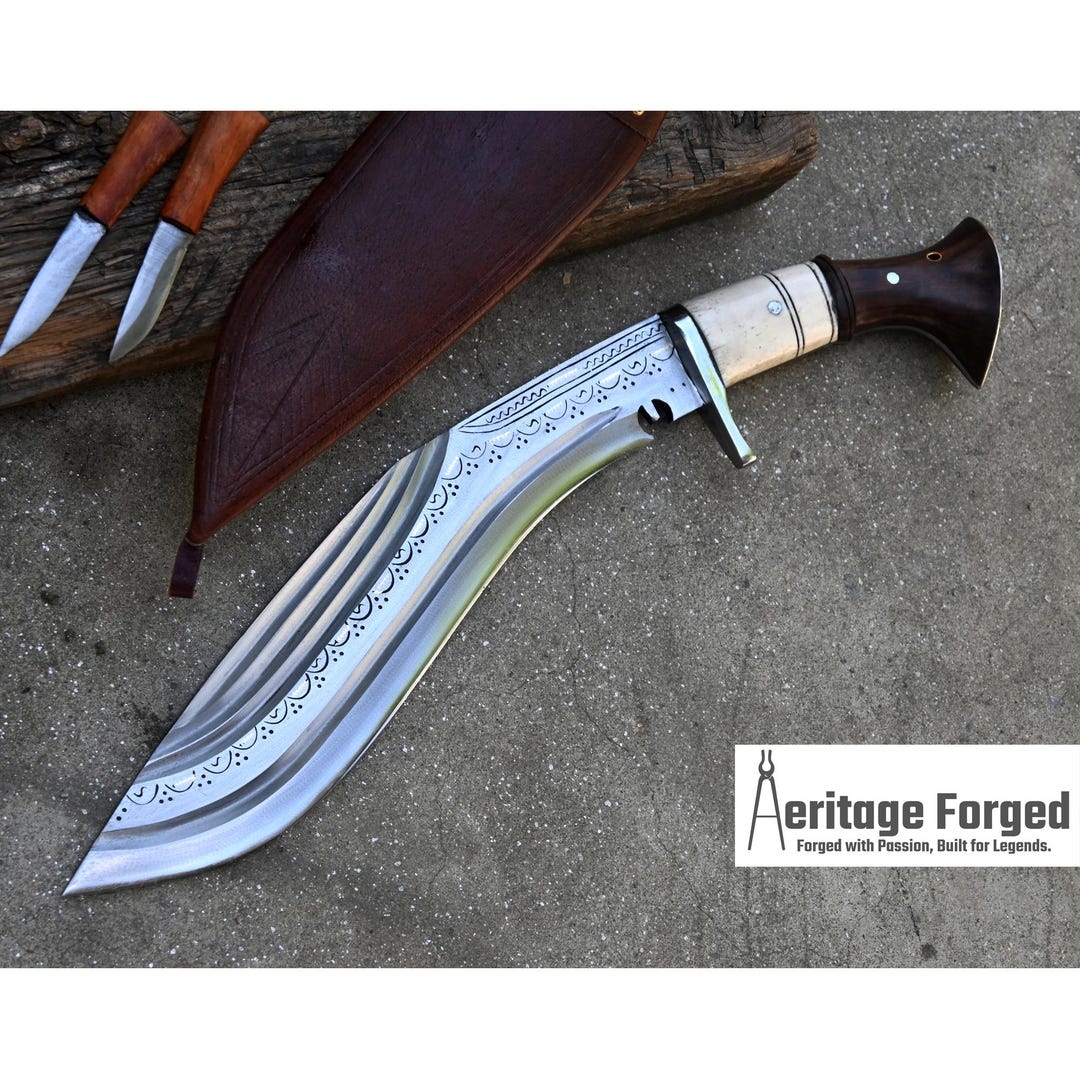CHIRRA KHUKURI / Large Kukri Machete/ 13 Inches Long Blade Heavy Duties ...