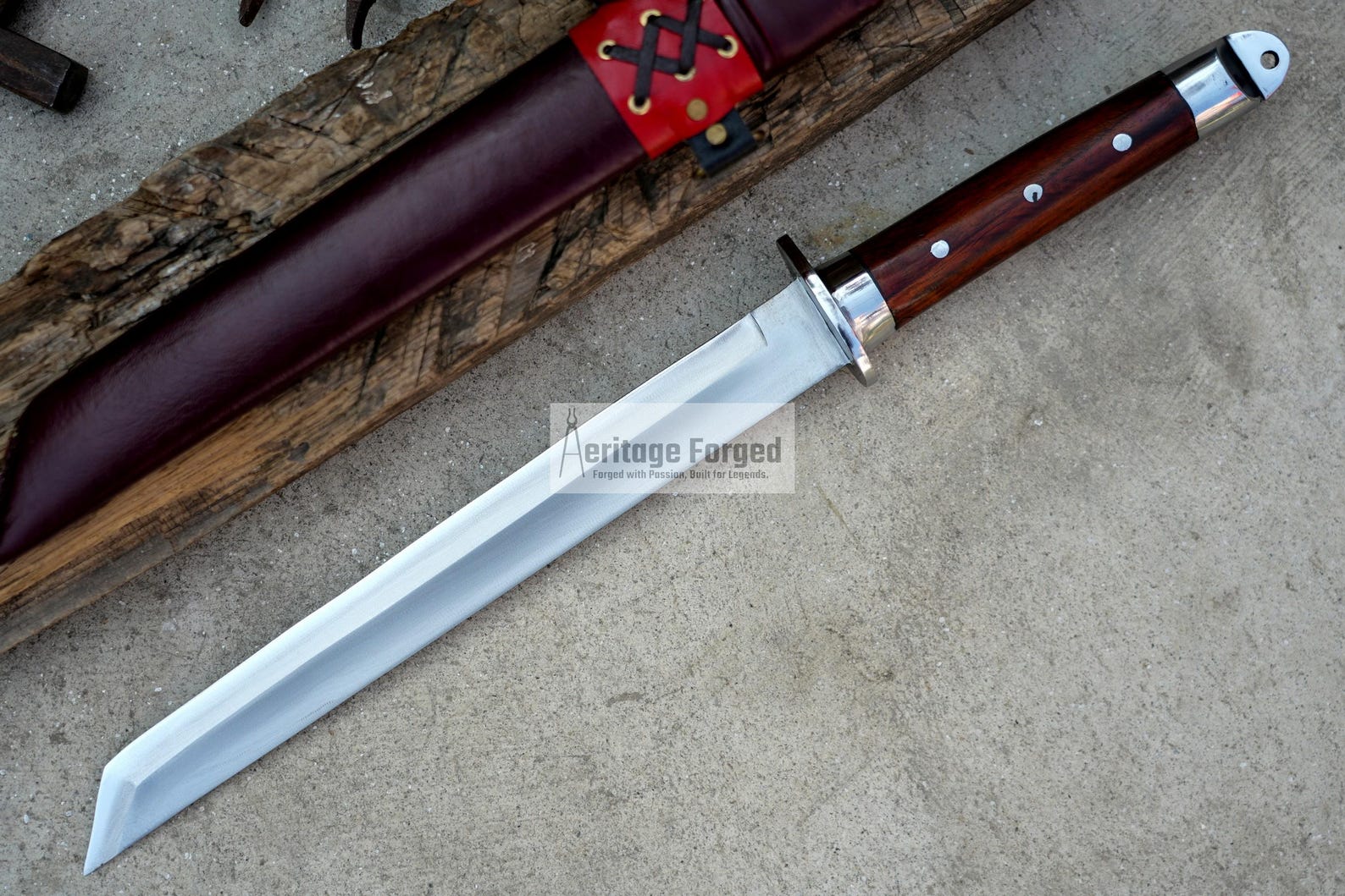 SHORT TANTO /12 Inches Long Blade Hand Forged Tanto Knife/leaf Spring ...