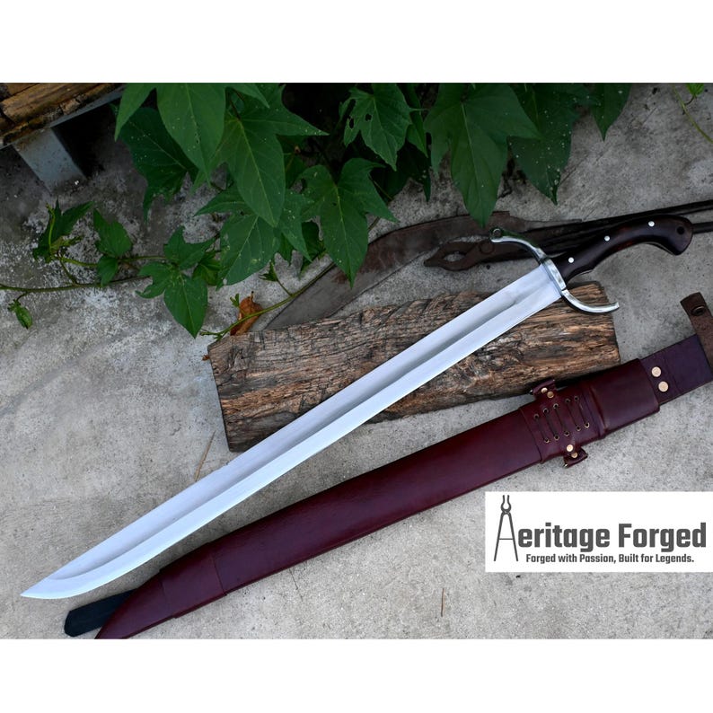 SINGLE EDGE SWORD/24 Inches Long Blade Hand Forged Sword/leaf Spring of ...