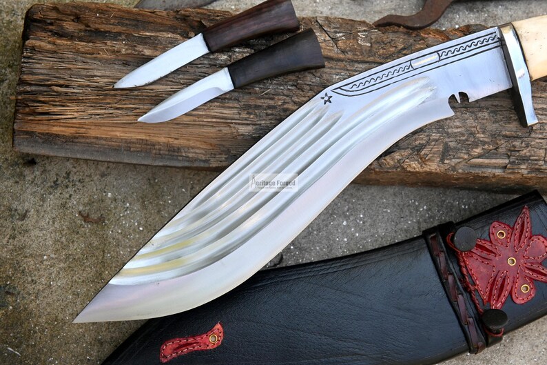 CHIRRA KHUKURI / Large Kukri Machete/ 12 Inches Long Blade Heavy Duties ...