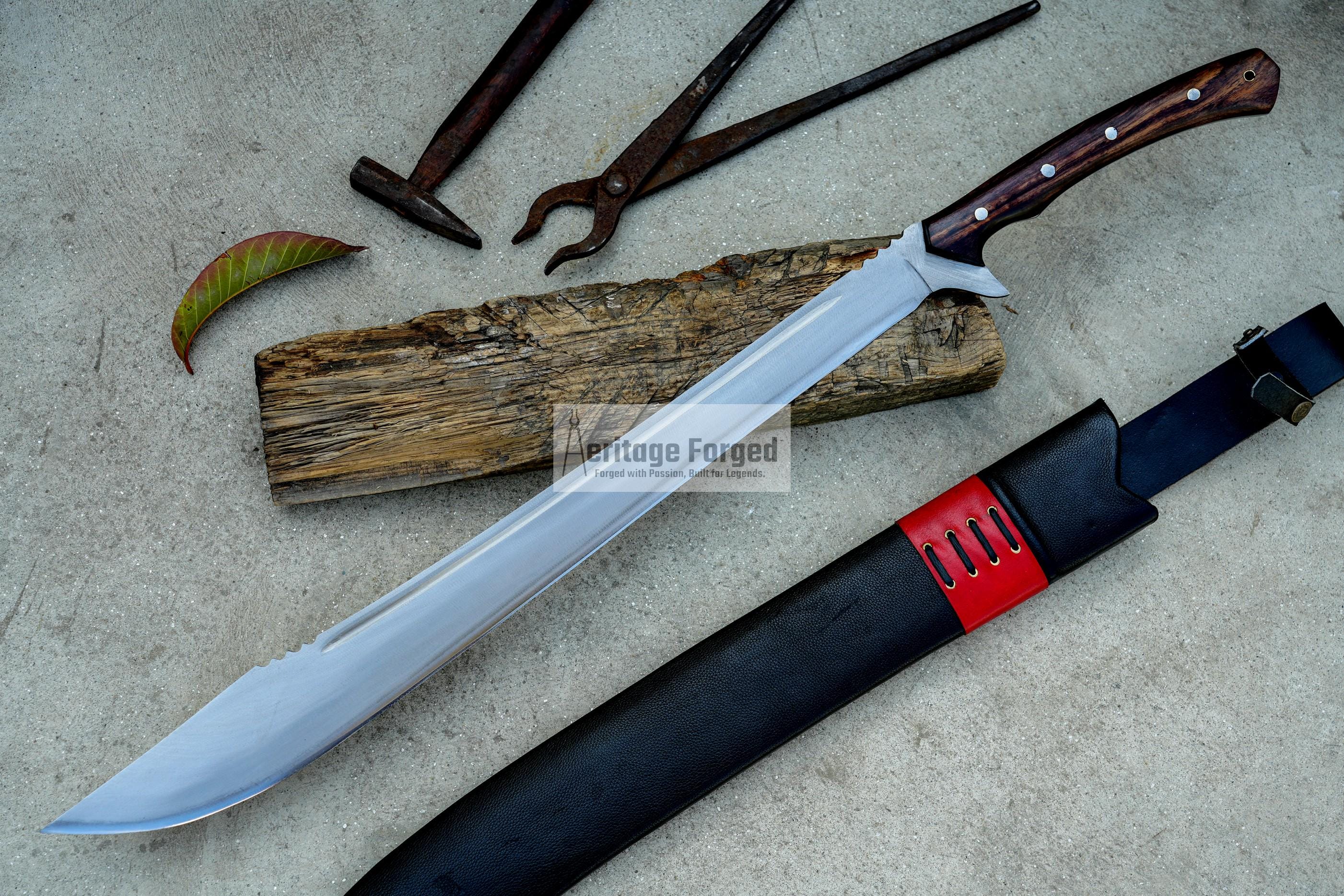 DAO MACHETE / Large Jungle Machete/24 Inches Long Blade Heavy Duties ...