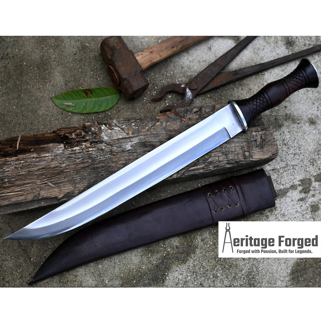 HUNTING KNIFE / 15 Inches Long Blade Hunting Knife / Hand Forged Knife ...