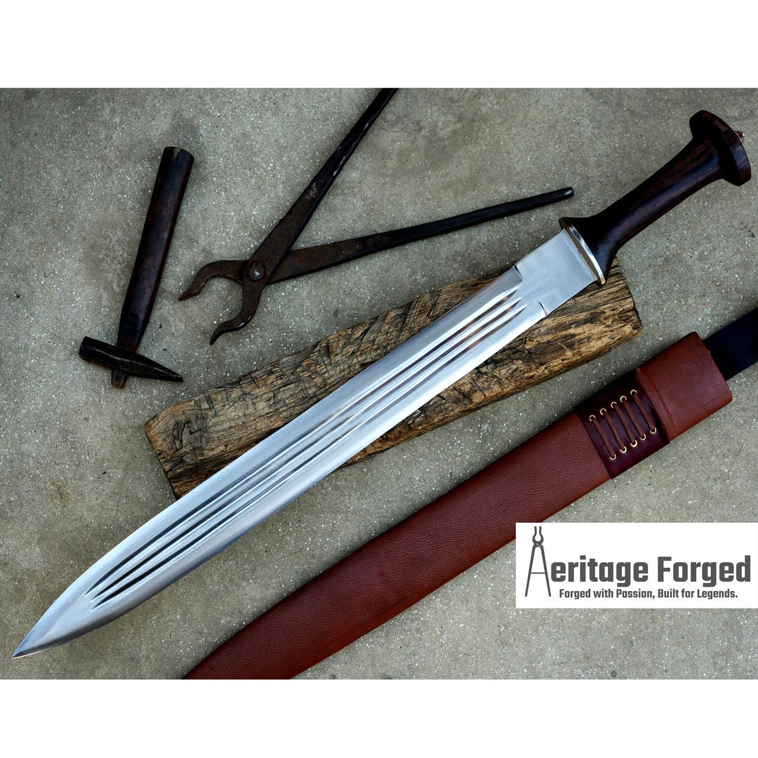 GLADIUS SWORD /22 Inches Long Blade Hand Forged Sword/ Gladius Machete ...