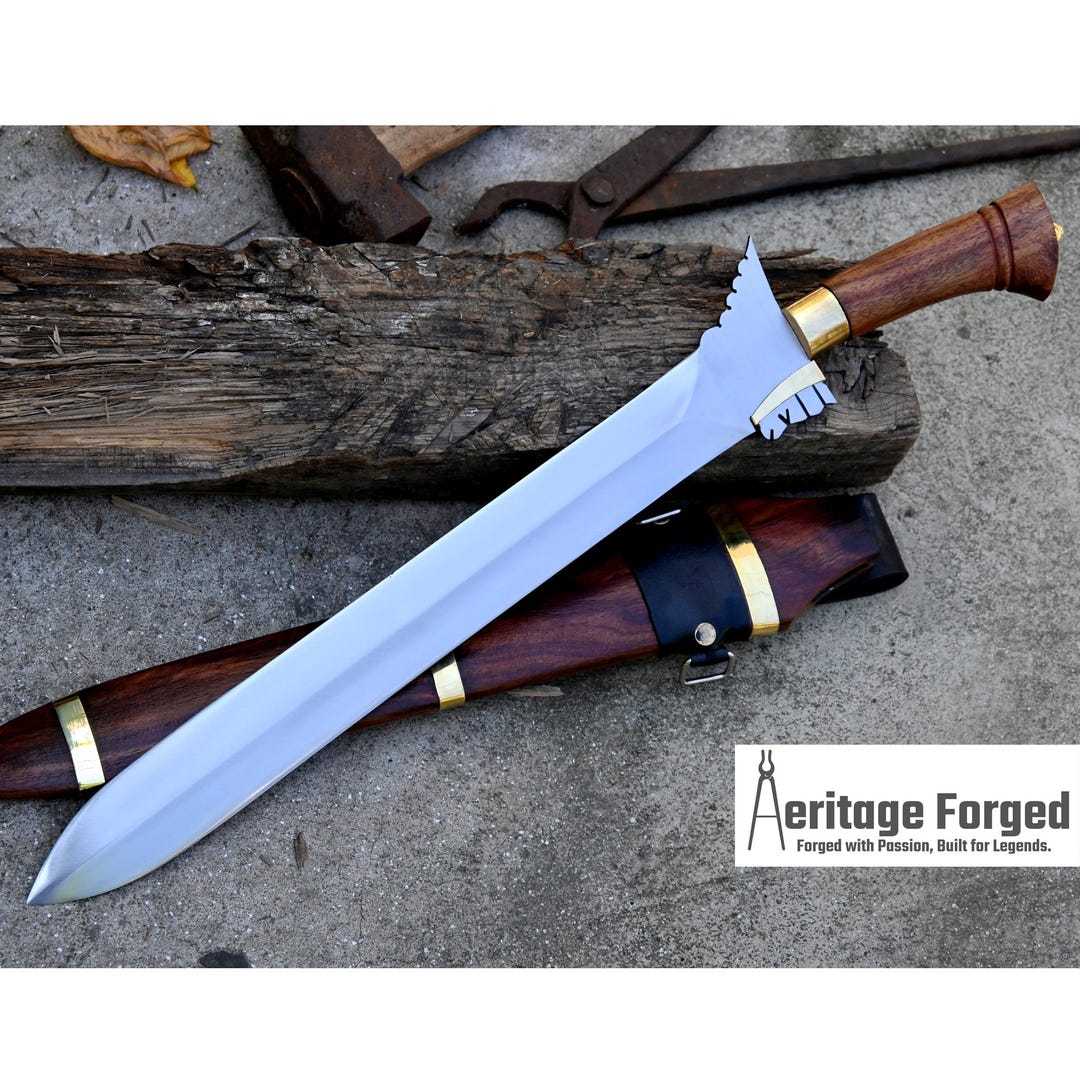 STRAIGHT KRIS SWORD/16 Inches Long Blade Hand Forged Filipino Dagger ...