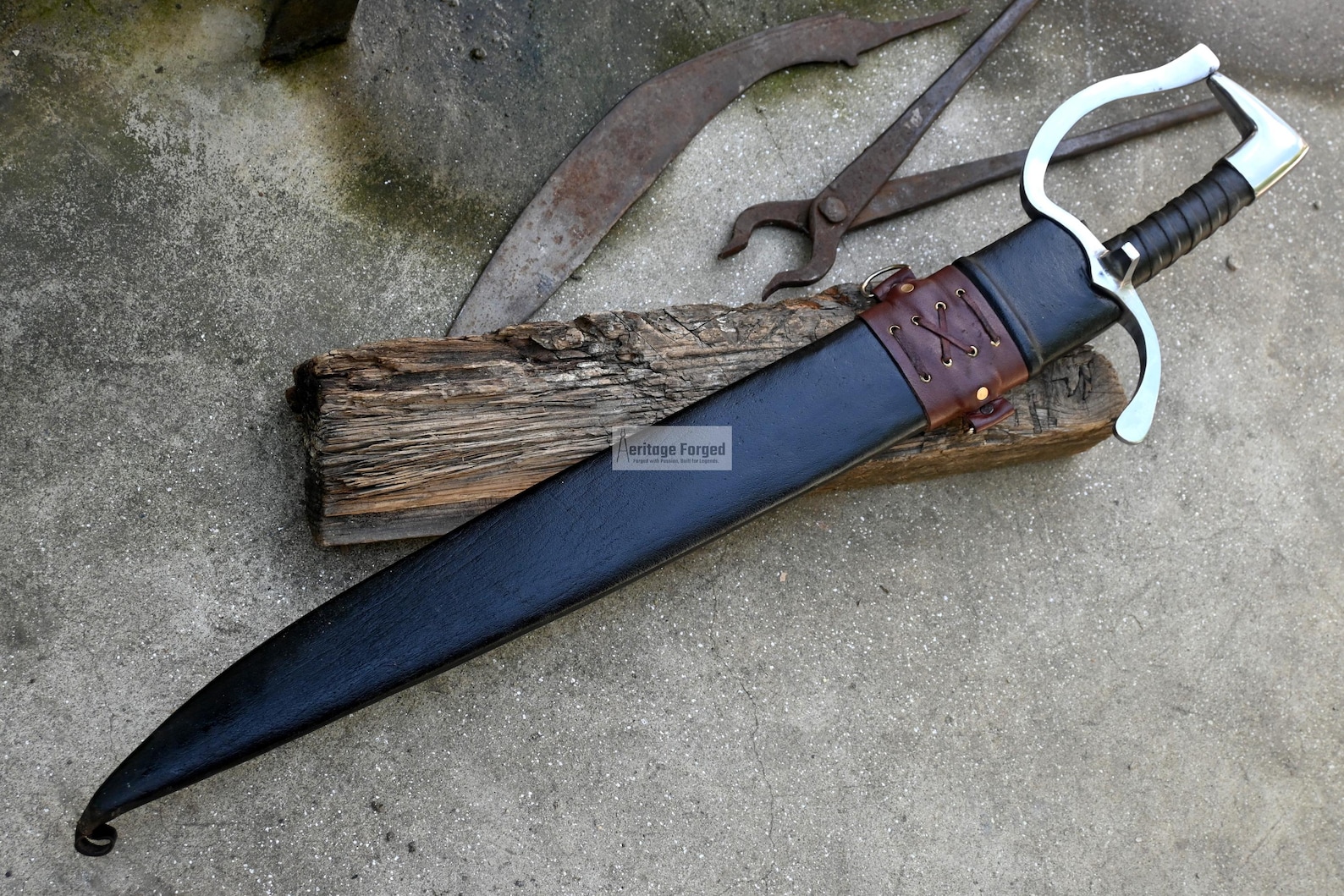 FALICON MACHETE / Large Jungle Clever/22 Inches Long Blade Heavy Duties ...