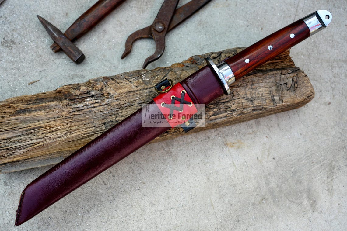 SHORT TANTO /12 Inches Long Blade Hand Forged Tanto Knife/leaf Spring ...